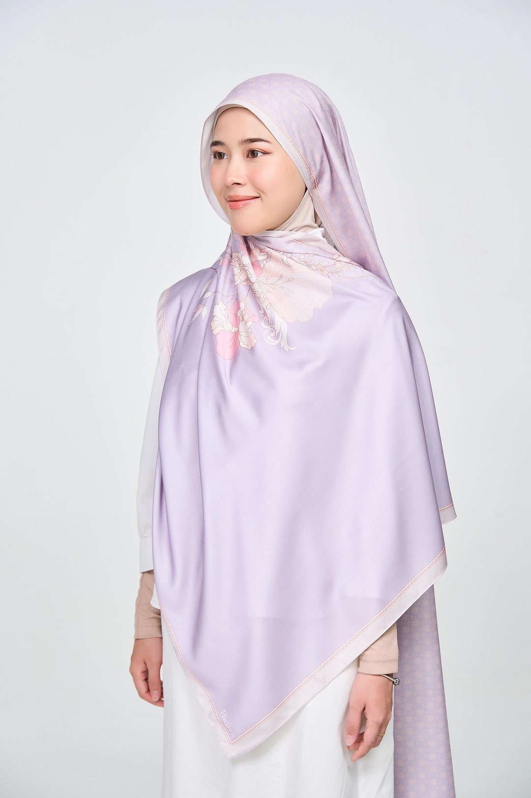 Laylock Satin Silk Hijab: Yumna Collection - Etsy
