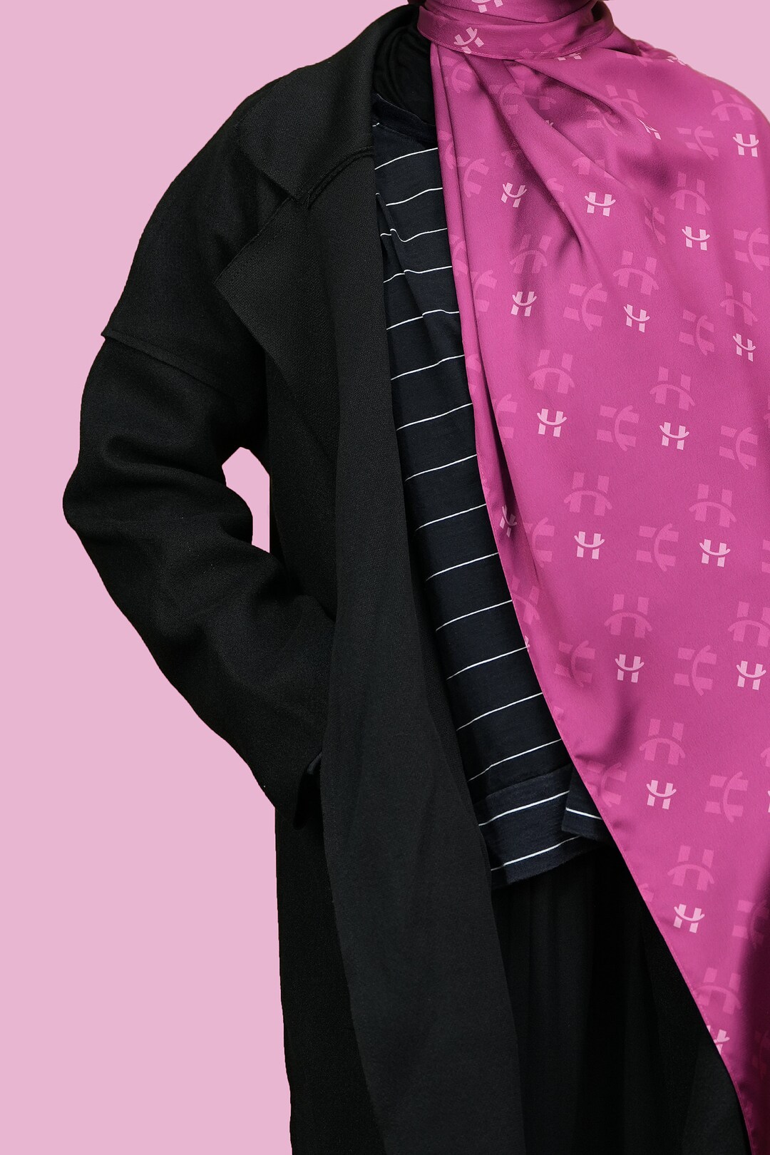 Crimson Satin Silk Hijab: Monogram Collection - Etsy
