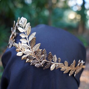 Greek Goddess God Gold Leaf Wreath Zeus Athena Aphrodite Tiara Crown ...