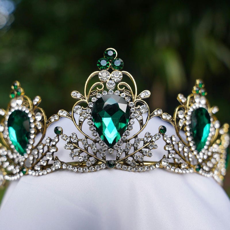 Emerald Tiara - Etsy