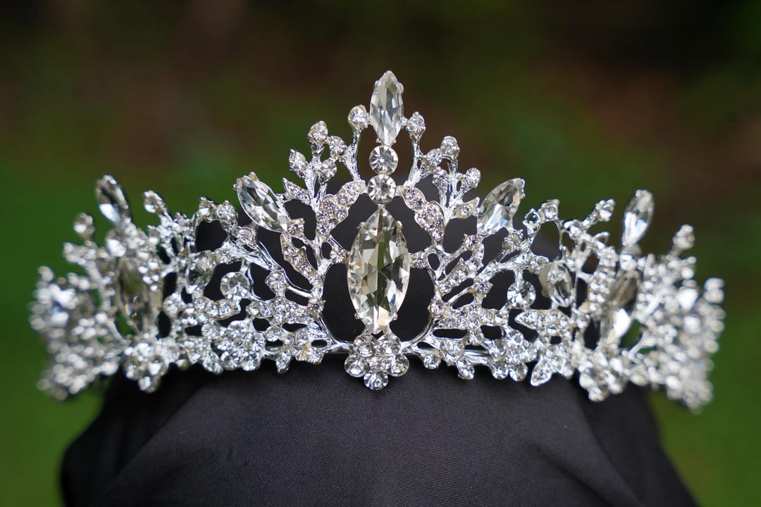 Ice Queen Crystal Tiara Bridal Crown Birthday Wedding Gift Diadem White ...