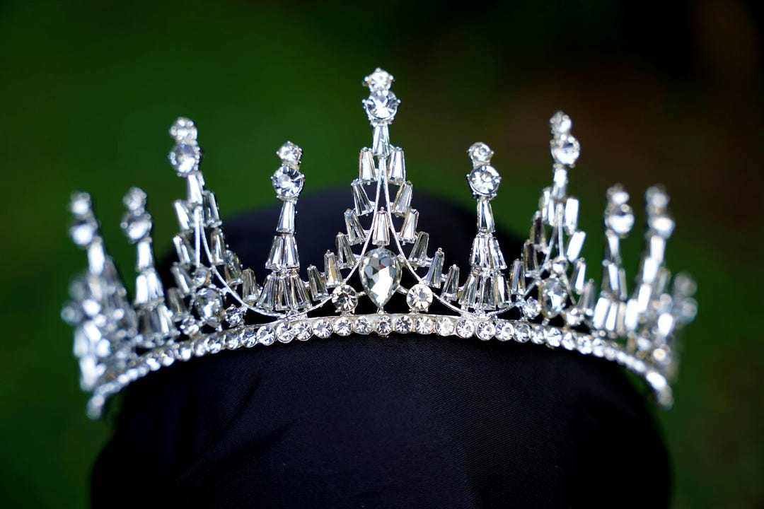 Ice Queen Silver Crystal Spike Tiara Bridal Crown Birthday Wedding Gift ...