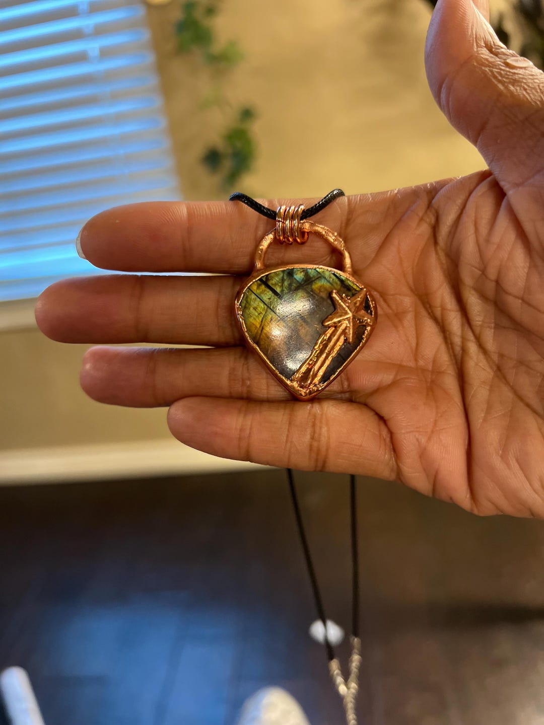 Copper & Labradorite Magic Wand Amulet - Etsy