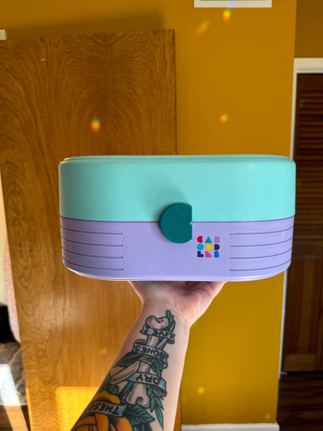 Vintage 90s Caboodles Large Teal and Purple Makeup Case - Etsy