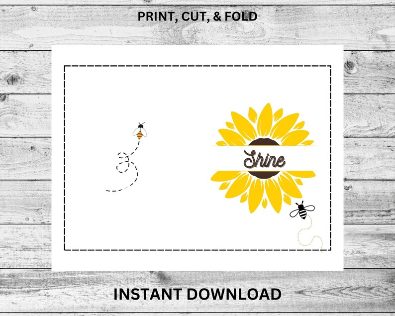 Shine Bumble Bees Congratulations Card Digital Download Instant Great ...
