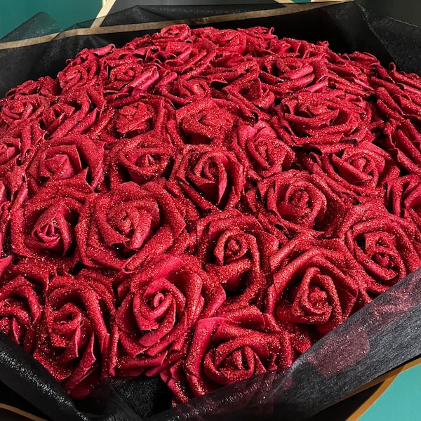 Pink Rose Bouquet - Etsy