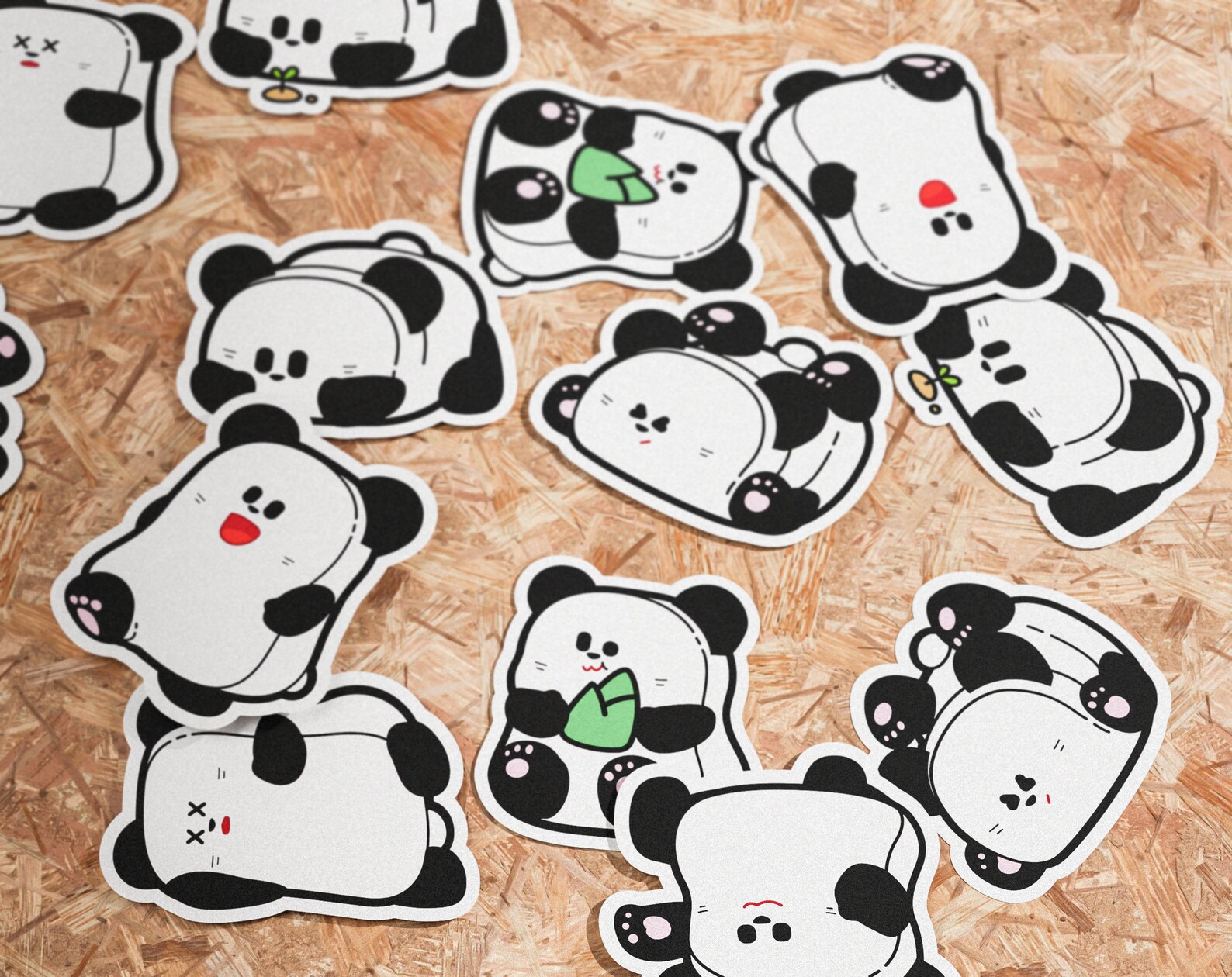 Pandas Bundle - 6 Pandas - Svg Eps Pdf Png - Etsy