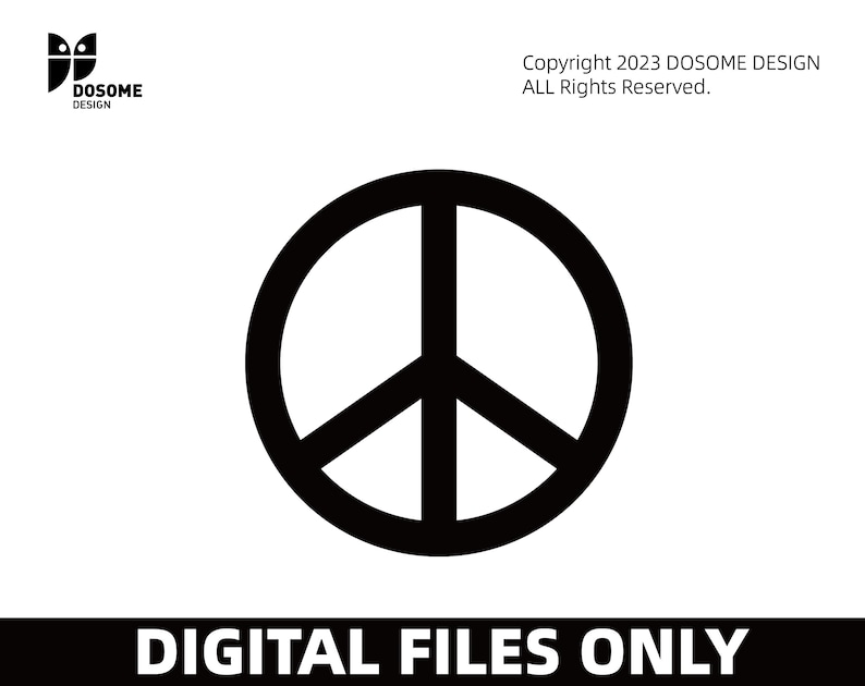 Peace Sign SVG Files Peace Symbol Cut Files Peace Logo Vector Files ...