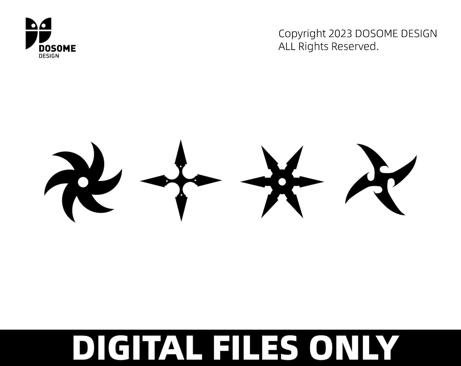 Shuriken Ninja Star SVG Files | Throwing Star Cut Files | Shuriken ...