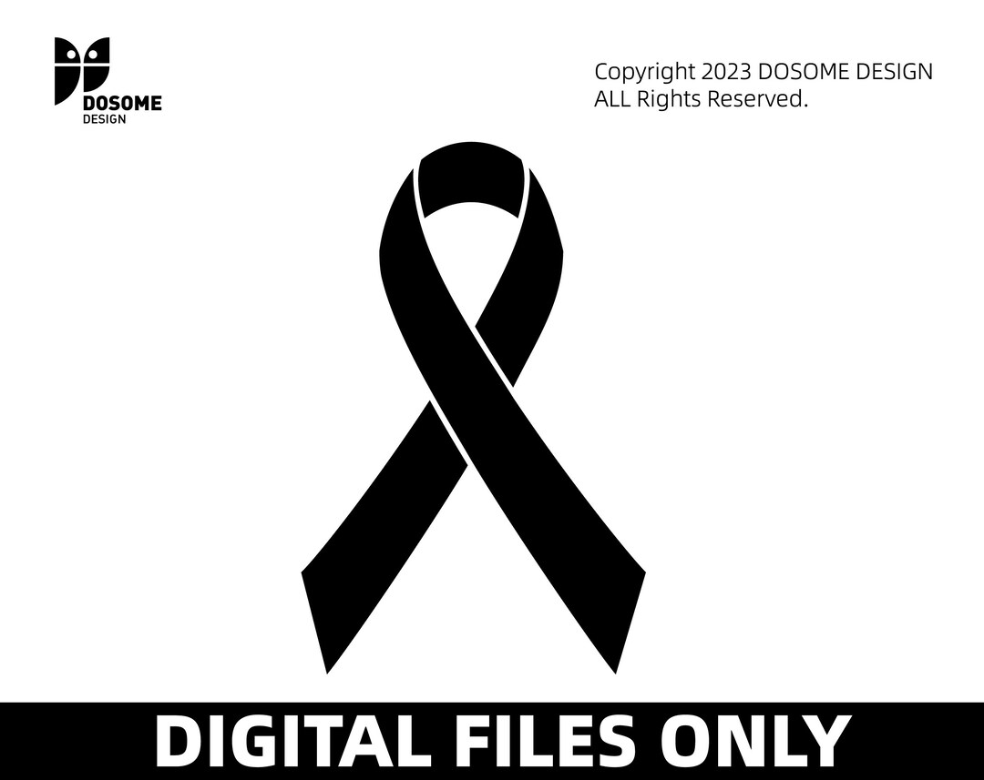 Cancer Ribbon SVG Files | Cancer Ribbon Cut Files | Cancer Ribbon ...