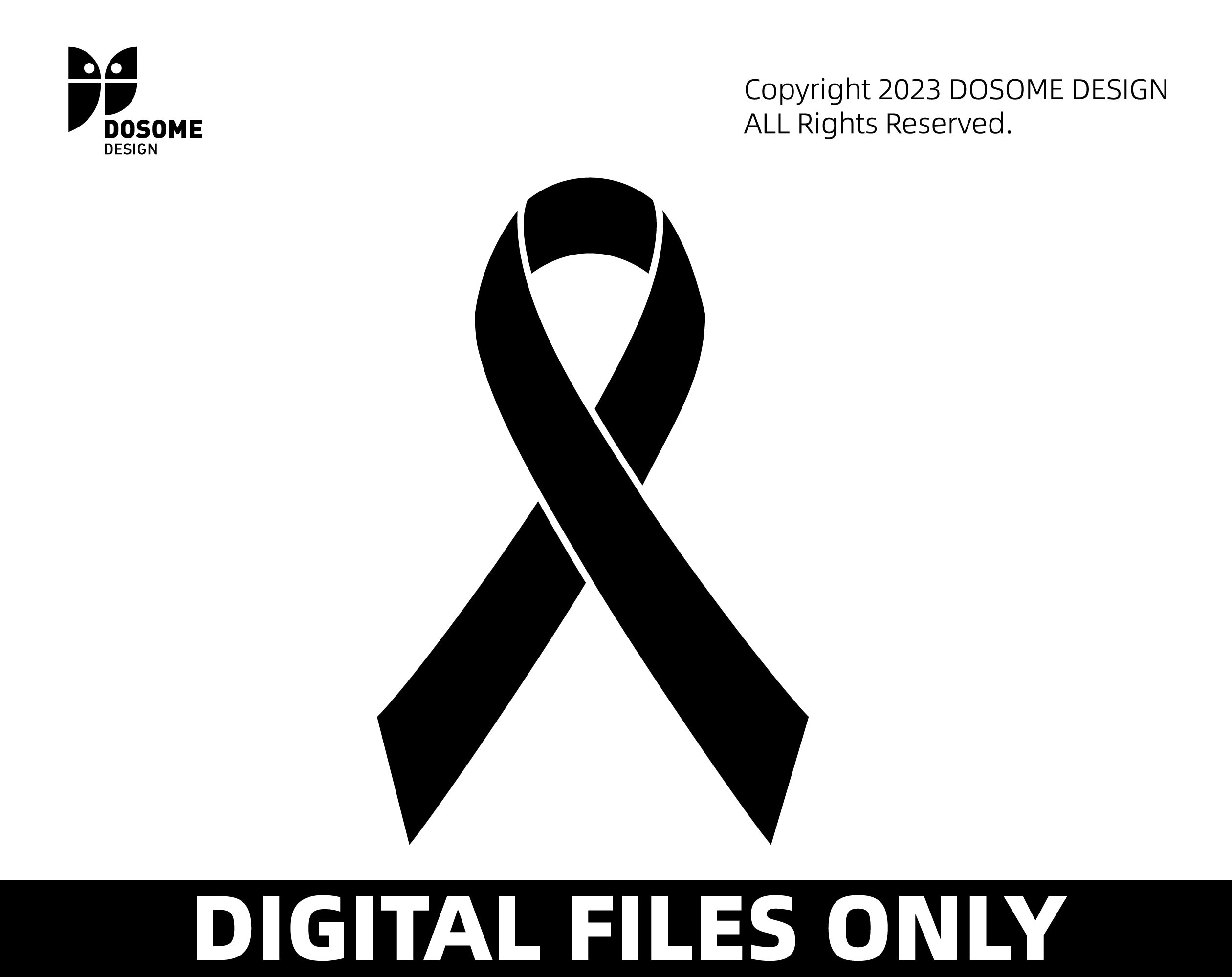 Cancer Ribbon SVG Files Cancer Ribbon Cut Files Cancer Ribbon Vector ...