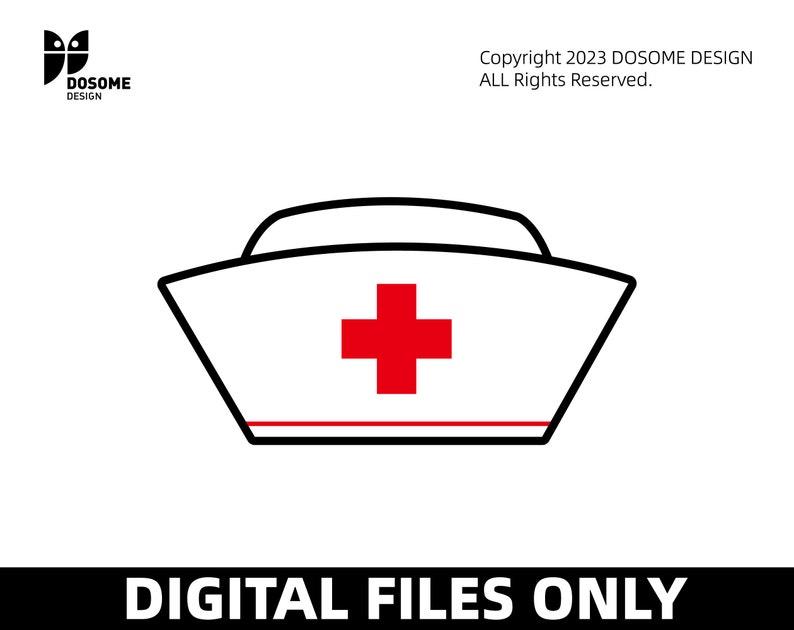 Nurse Hat - Nursing, Medical - Instant Digital Download - Svg, Png, Dxf ...