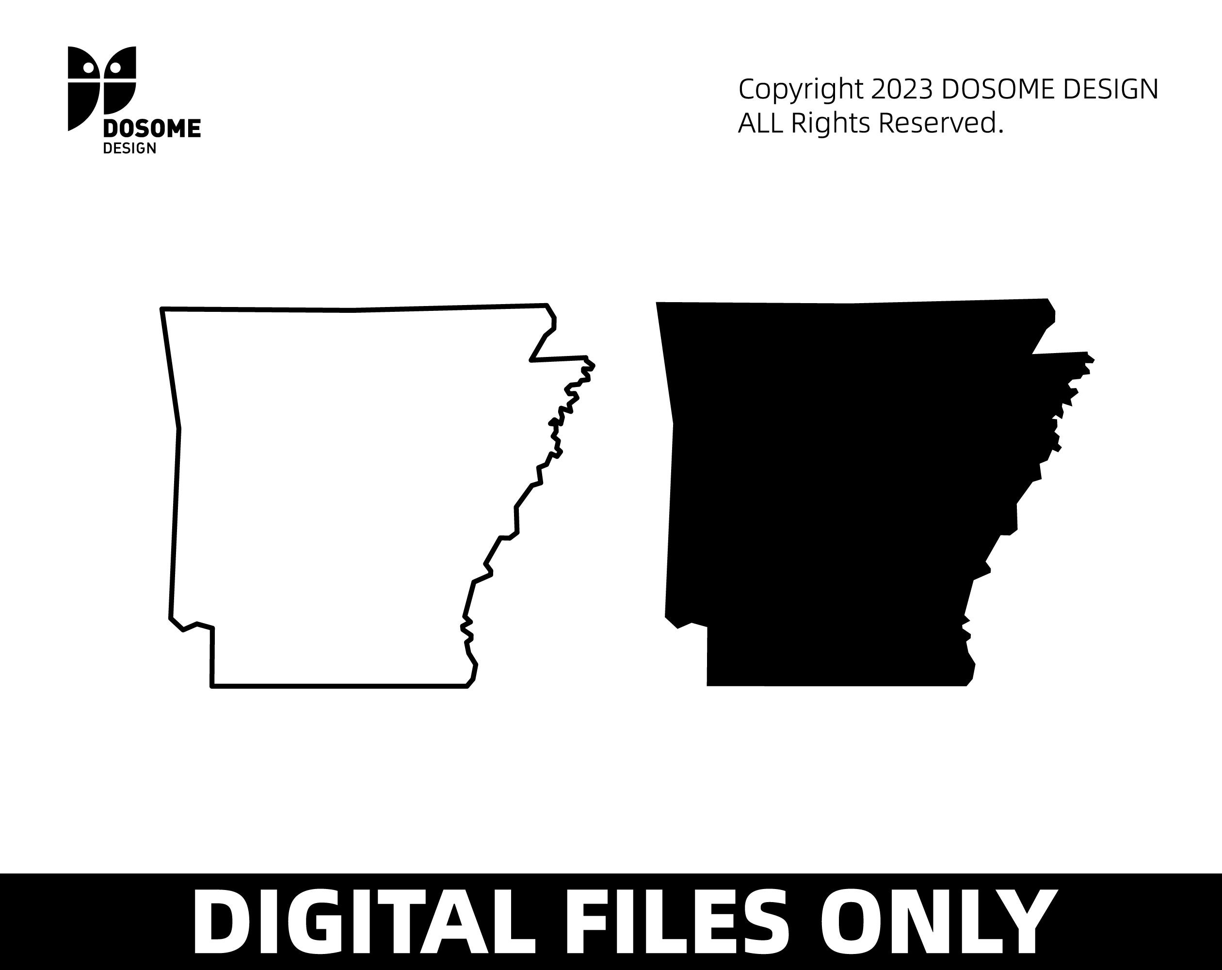 Arkansas State SVG Files | Arkansas Silhouette Cut Files | United ...