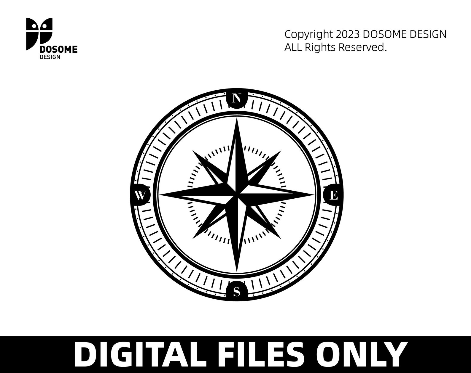 Nautical Compass SVG Files | Compass Cut Files | Nautical Compass ...
