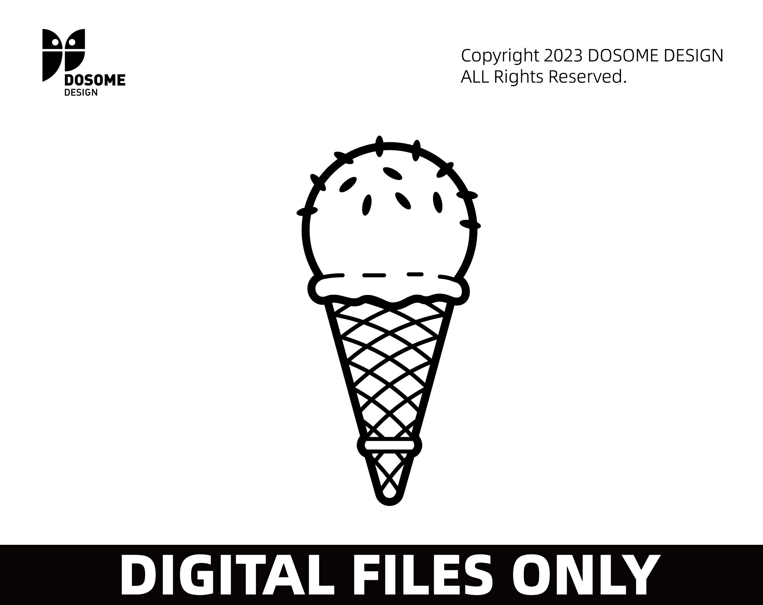 Ice Cream Cone - Instant Digital Download - Svg, Png, Dxf, and Eps ...