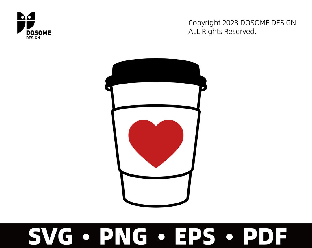 Coffee Cup Heart SVG Files | I Love Coffee Cut Files | Coffee Cafe ...