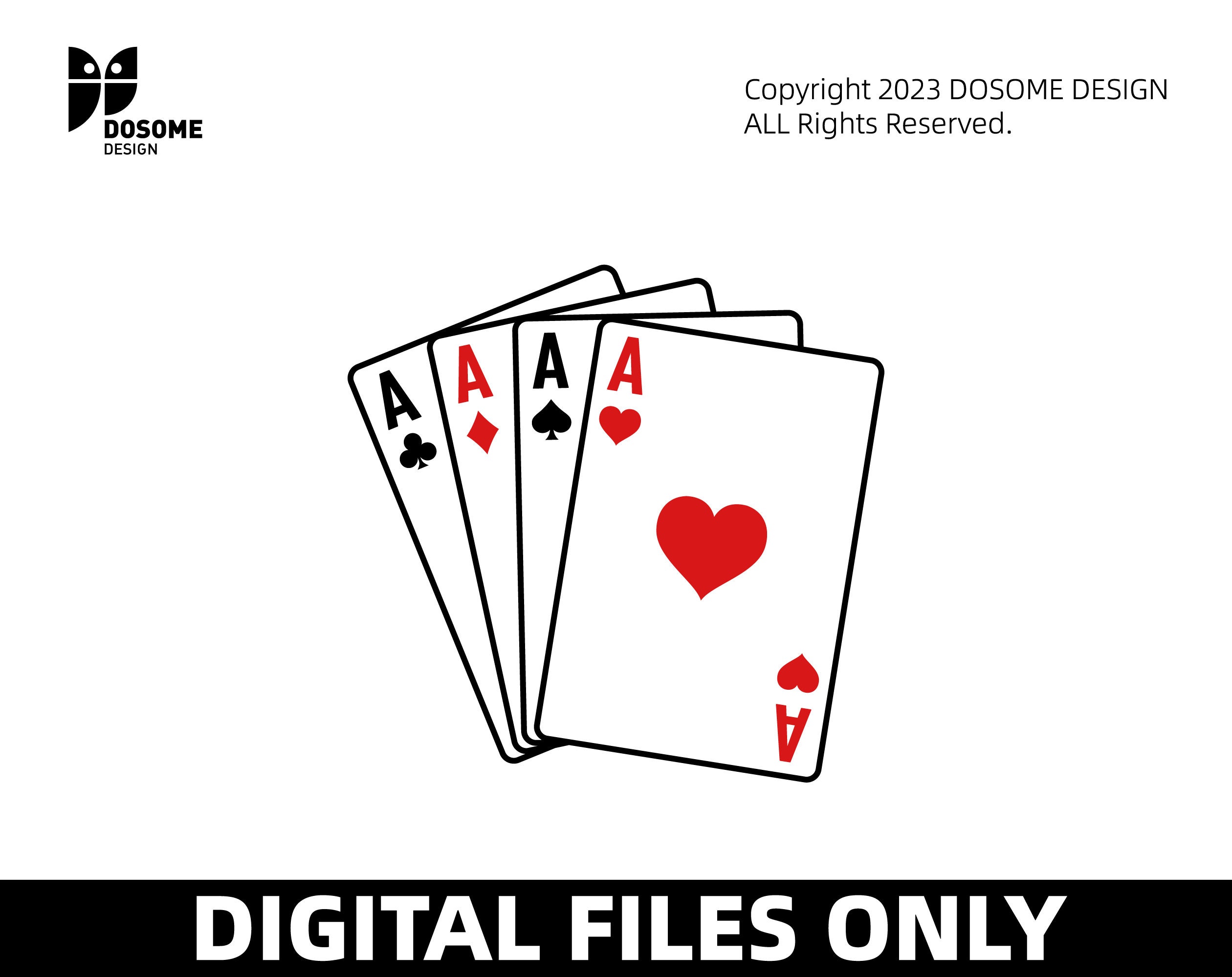 Aces Playing Cards SVG Files | Ace of Spades | Aces of Hearts | Ace of Diamonds | Aces of Clubs ...