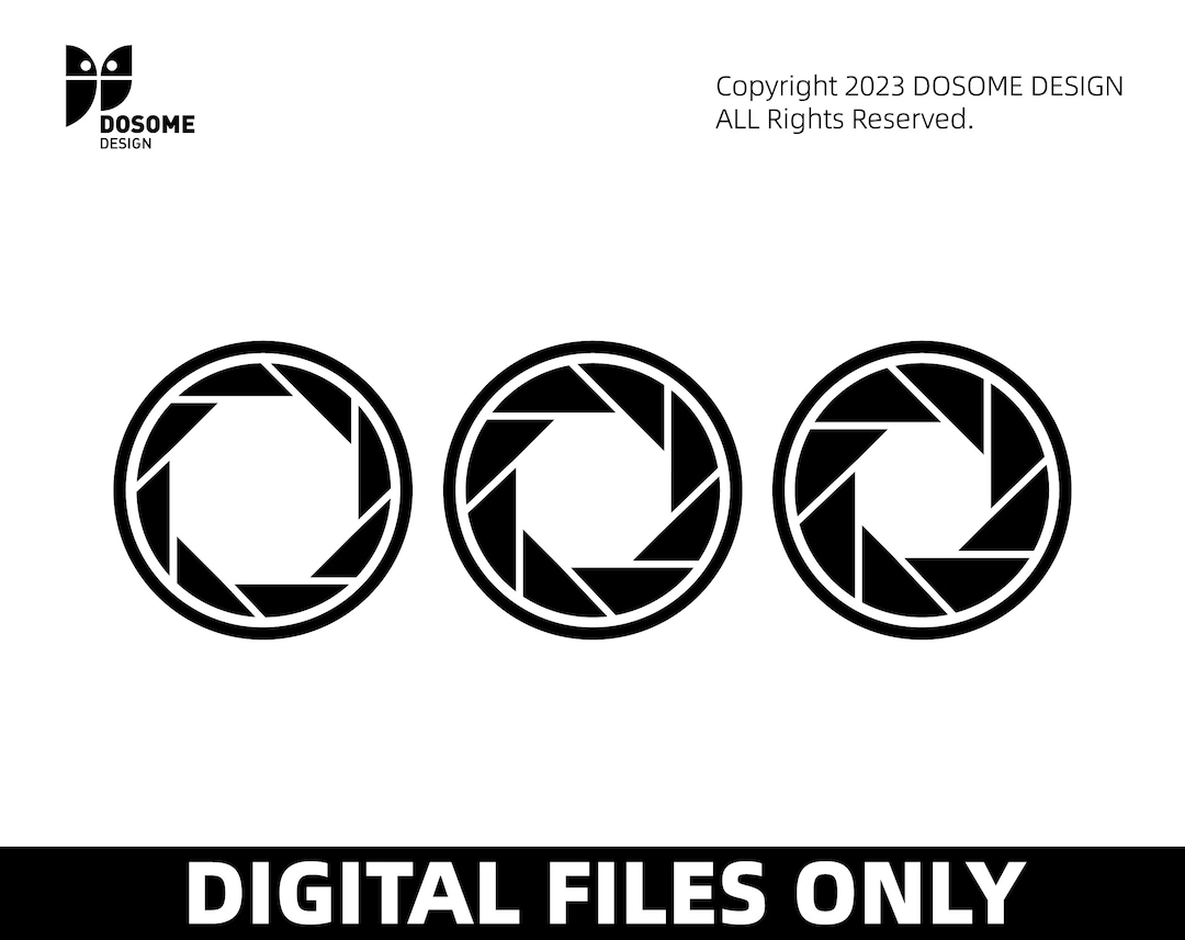 Camera Shutter SVG Files | Camera Lens Cut Files | Camera Aperture SVG ...