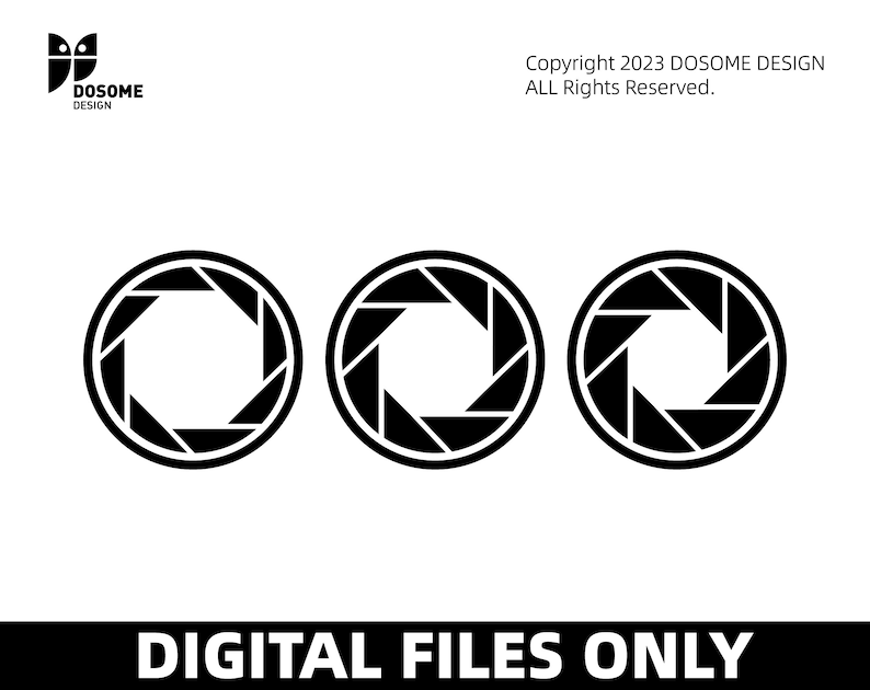 Camera Shutter SVG Files Camera Lens Cut Files Camera Aperture SVG ...
