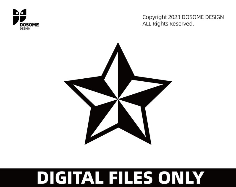 Nautical Star SVG Files | Nautical Star Cut Files | Nautical Star ...