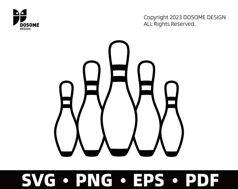 Bowling Pins SVG Files | Bowling Ball Cut Files | Bowling Pins SVG ...