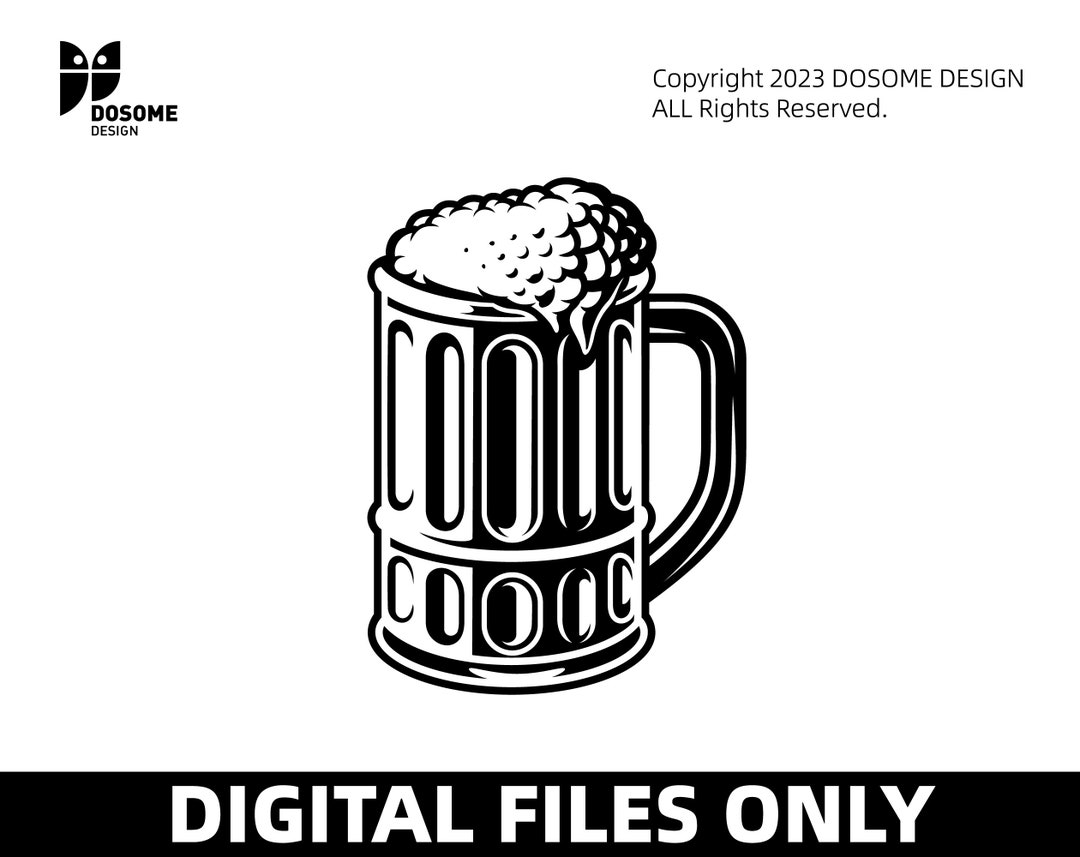 Beer Mug - Instant Digital Download - Svg, Png, Dxf, and Eps Files ...
