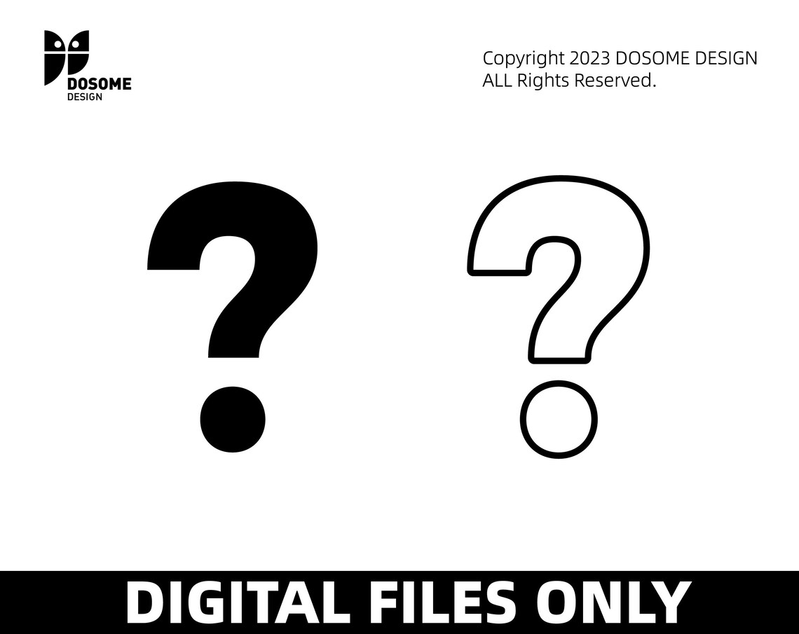 Question Mark SVG Files | Question Mark Silhouette SVG Cut Files ...