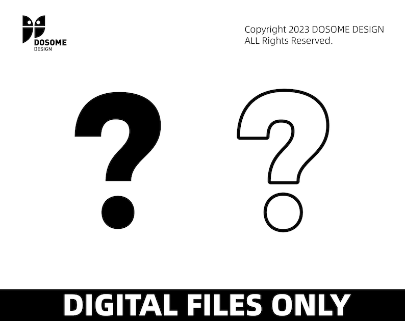 Question Mark SVG Files | Question Mark Silhouette SVG Cut Files ...