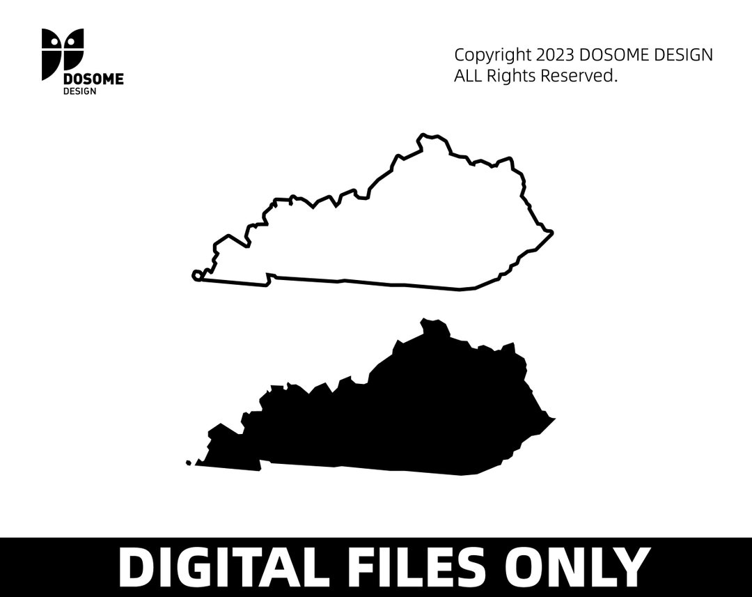 Kentucky Outline SVG Files | Kentucky Cut Files | United States of ...
