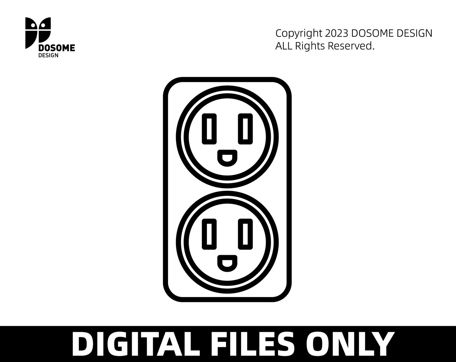 Power Outlet SVG Files Power Socket SVG Cut Files Power Outlet ...