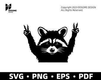 Raccoon Svg, Cute Raccoon Svg, Raccoon Vector Cutfile Png Pdf Svg Jpg ...
