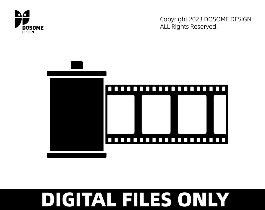 Camera Film Negative SVG Files | Movie Film Strip SVG Cut Files ...