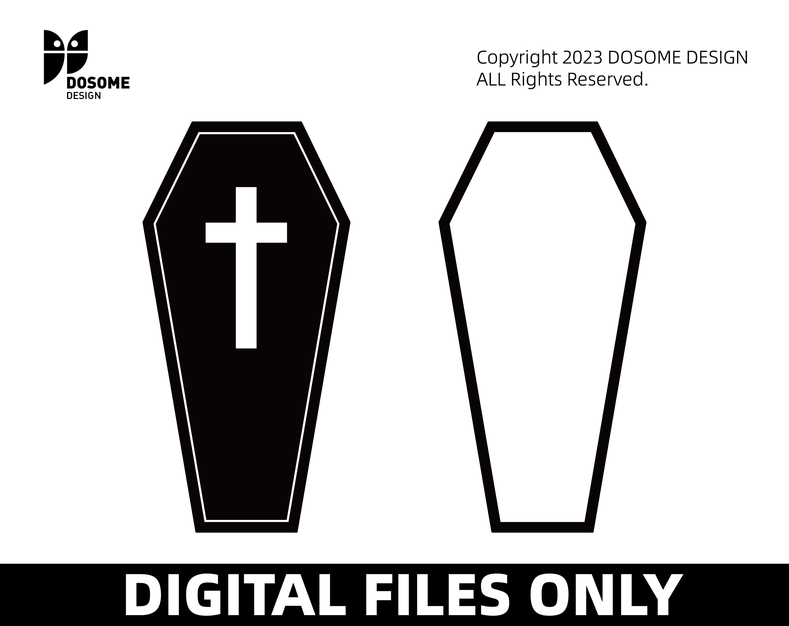 Coffin SVG Files | Halloween SVG Cut Files | Coffin Casket Silhouette ...