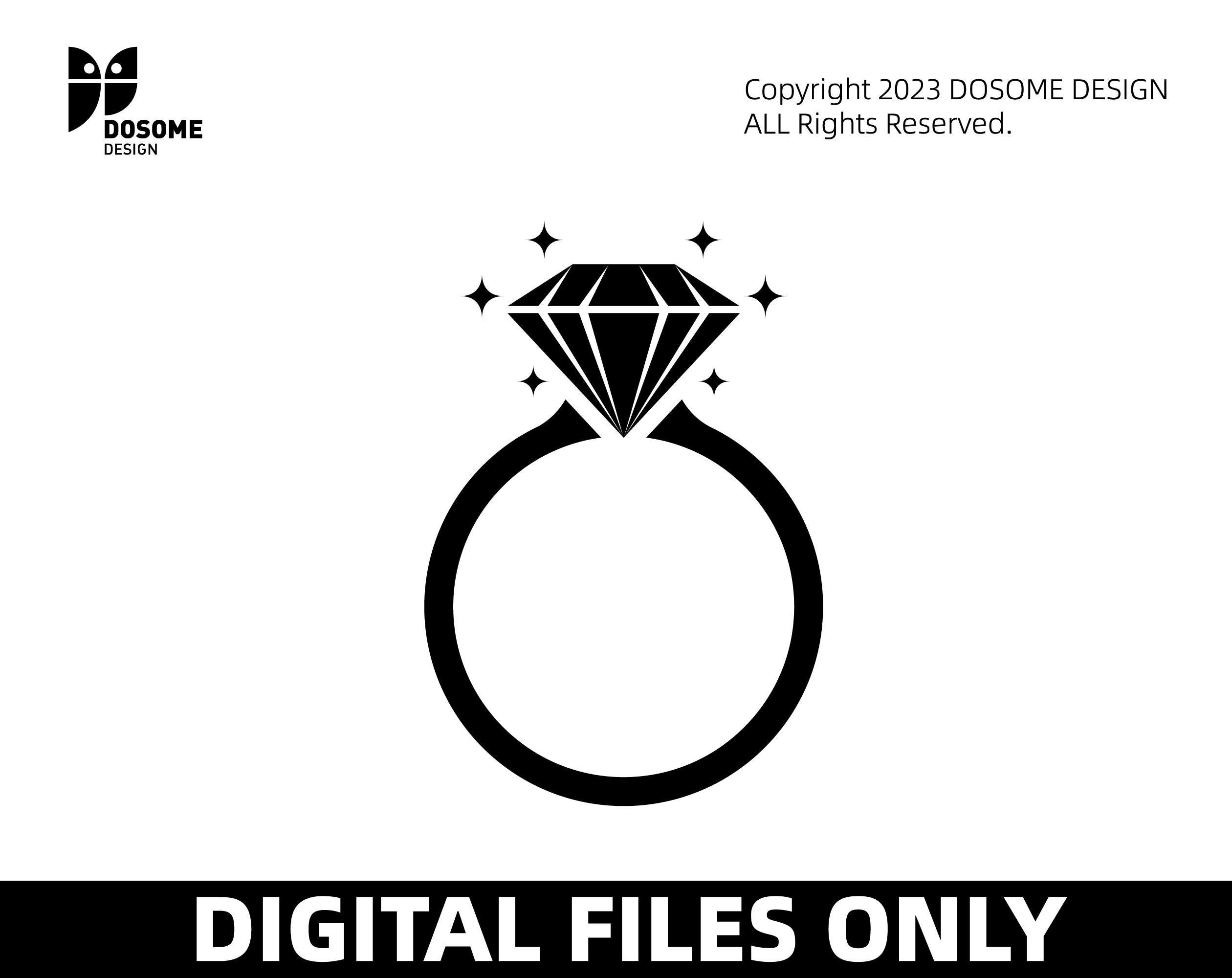 Wedding Ring, Engagement Ring - Instant Digital Download - Svg, Png ...