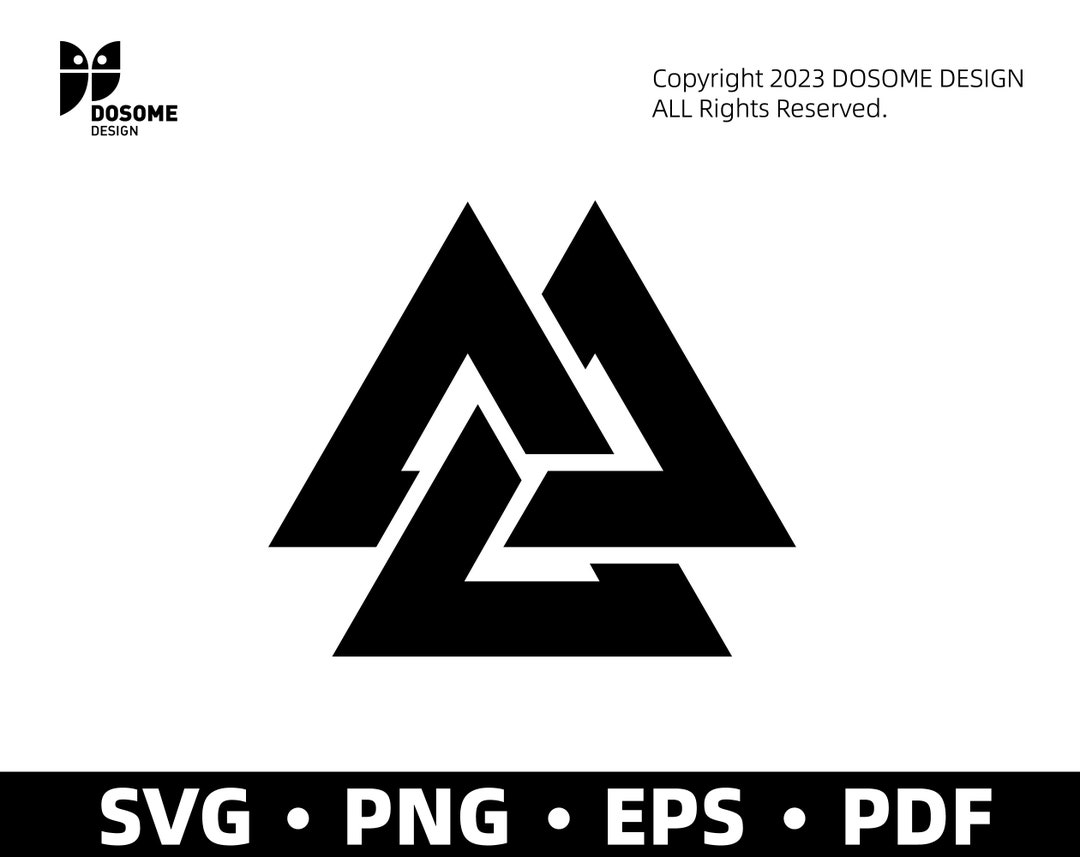 Nordic Valknut SVG Files | Nordic Symbol Cut Files | Viking Symbol ...