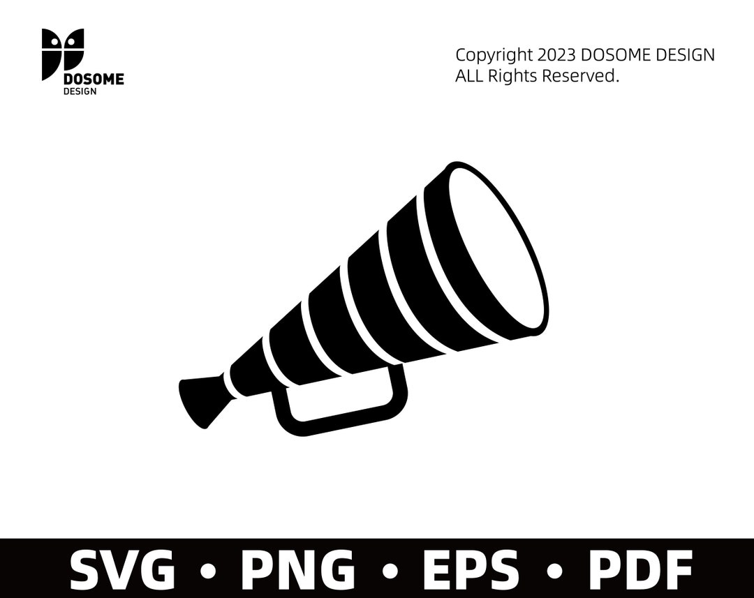 Megaphone SVG Files | Cheerleader SVG Cut Files | Cheer Clip Art Vector ...