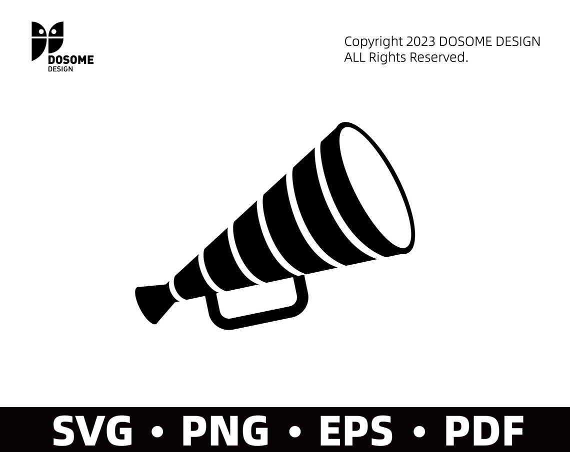 Megaphone SVG Files | Cheerleader SVG Cut Files | Cheer Clip Art Vector ...