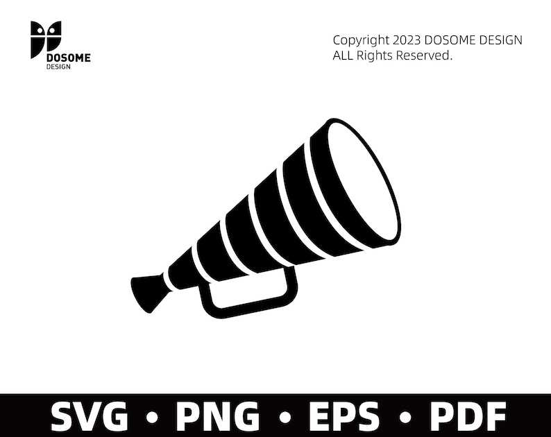 Megaphone SVG Files | Cheerleader SVG Cut Files | Cheer Clip Art Vector ...
