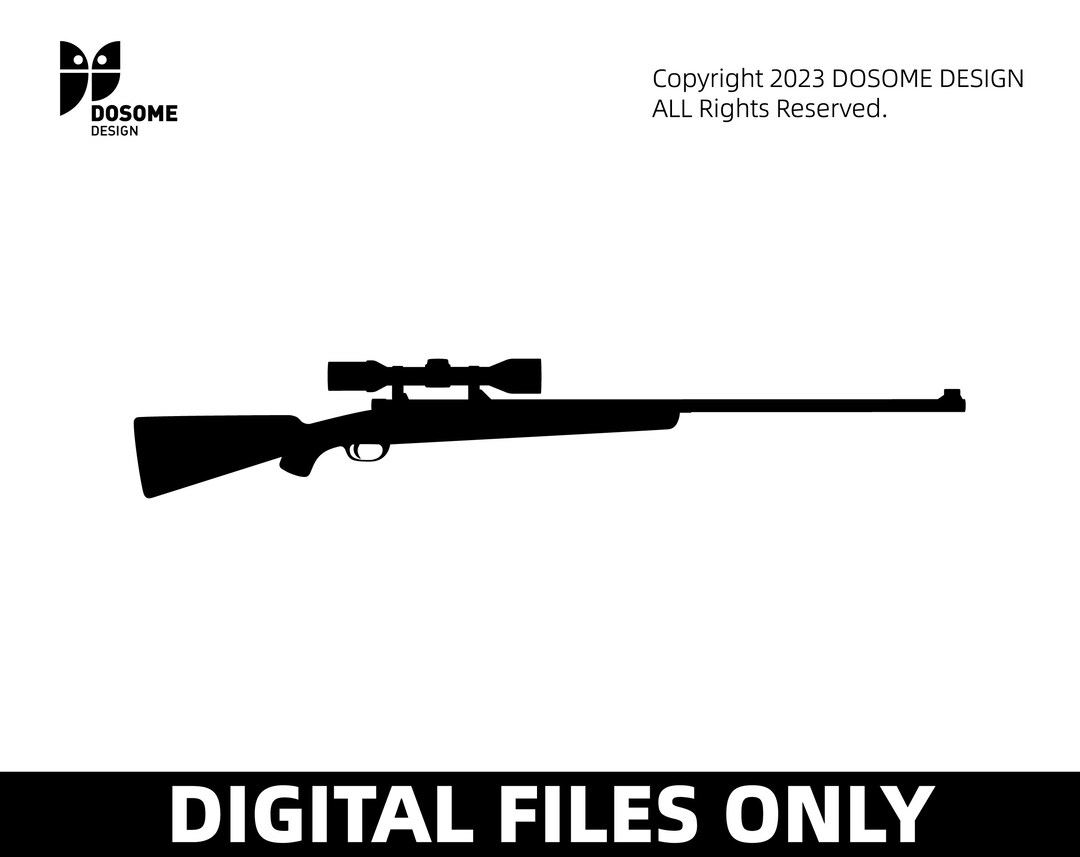 Scoped Hunting Rifle - Instant Digital Download - Svg, Png, Dxf, and ...