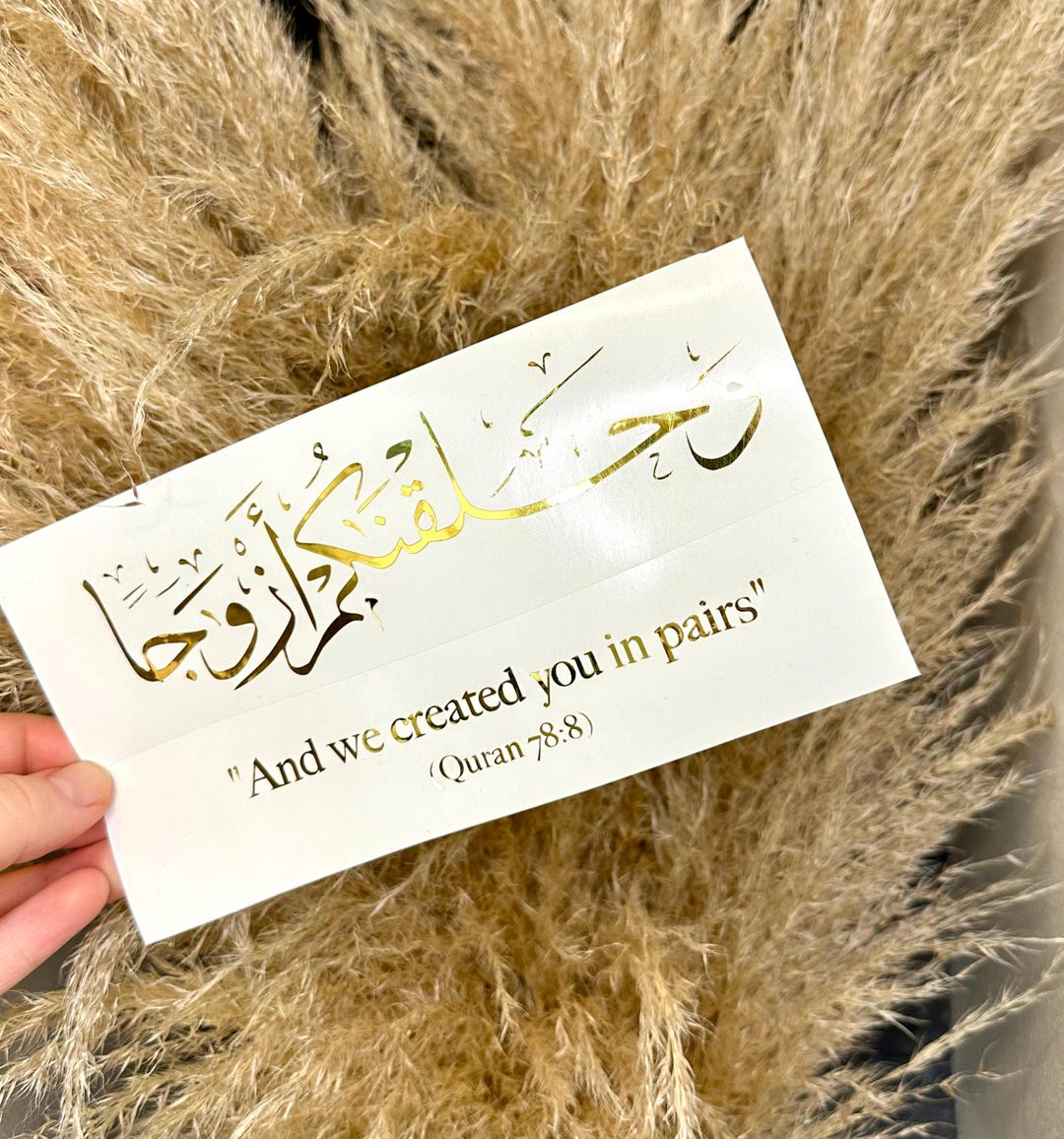 We Created You in Pairs - Arabic Lettering + Transliteration Incl ...
