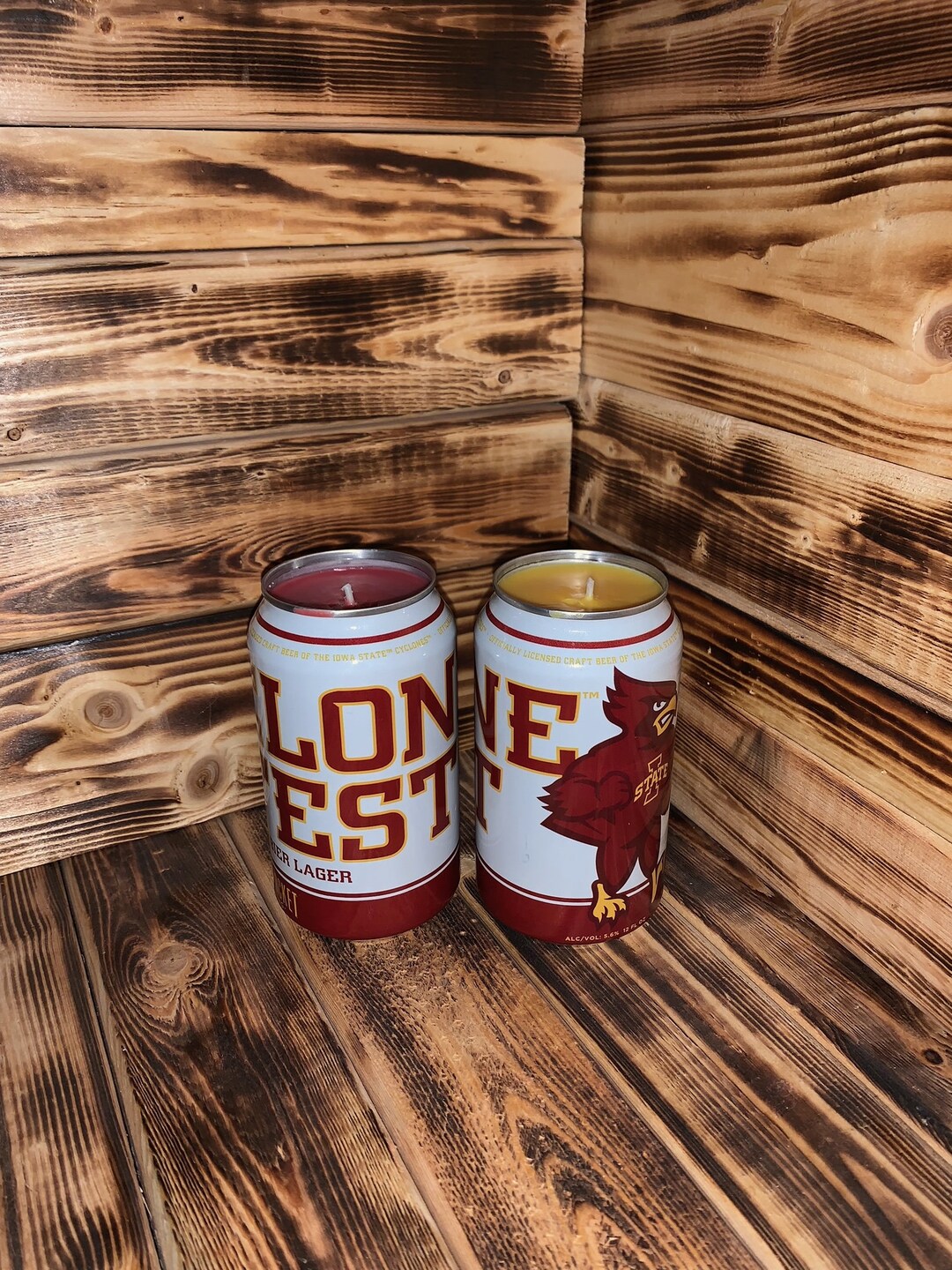 Iowa State Cyclones Clone Fest Hand Made Soy Wax Beer Can Candle New ...