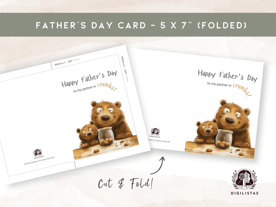 Printable Happy Father's Day Card, Greeting Card for Dad, Happy Father ...