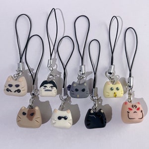 Jujutsu Kaisen Cat Charm and Keychain | Gojo, Geto, Nanami, Sukuna ...