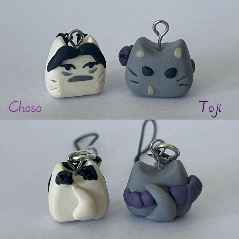 Jujutsu Kaisen Cat Charm and Keychain Gojo, Geto, Nanami, Sukuna, Toji ...