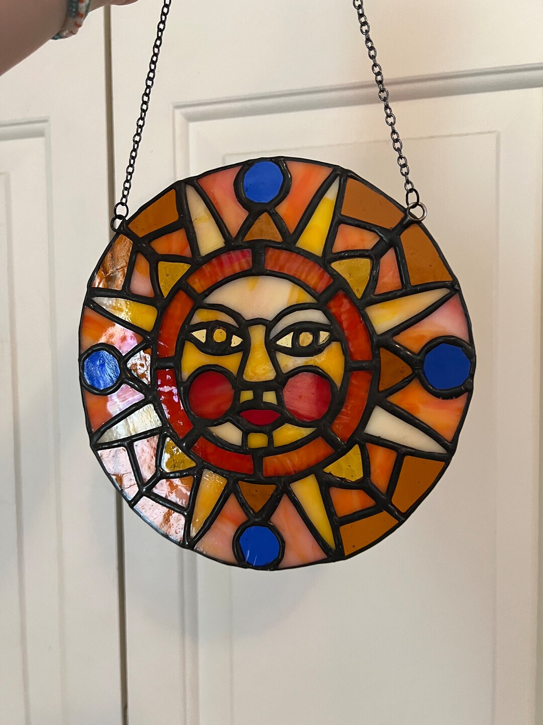 Stained Glass Sun | Sun Catcher | Sun Decor | Sunny | Multi Color Sun ...