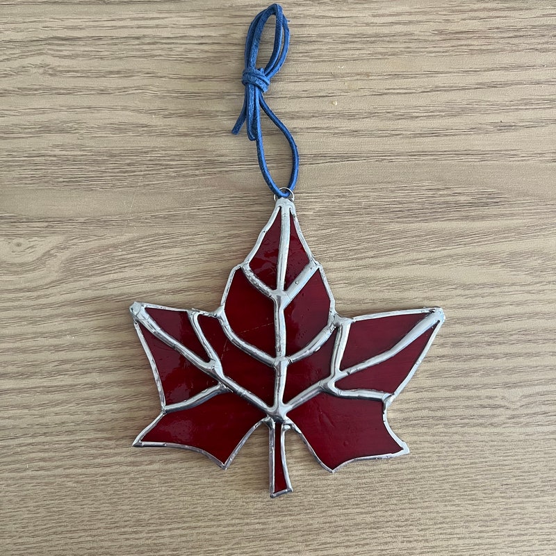 Stained Glass Maple Leaf - Etsy