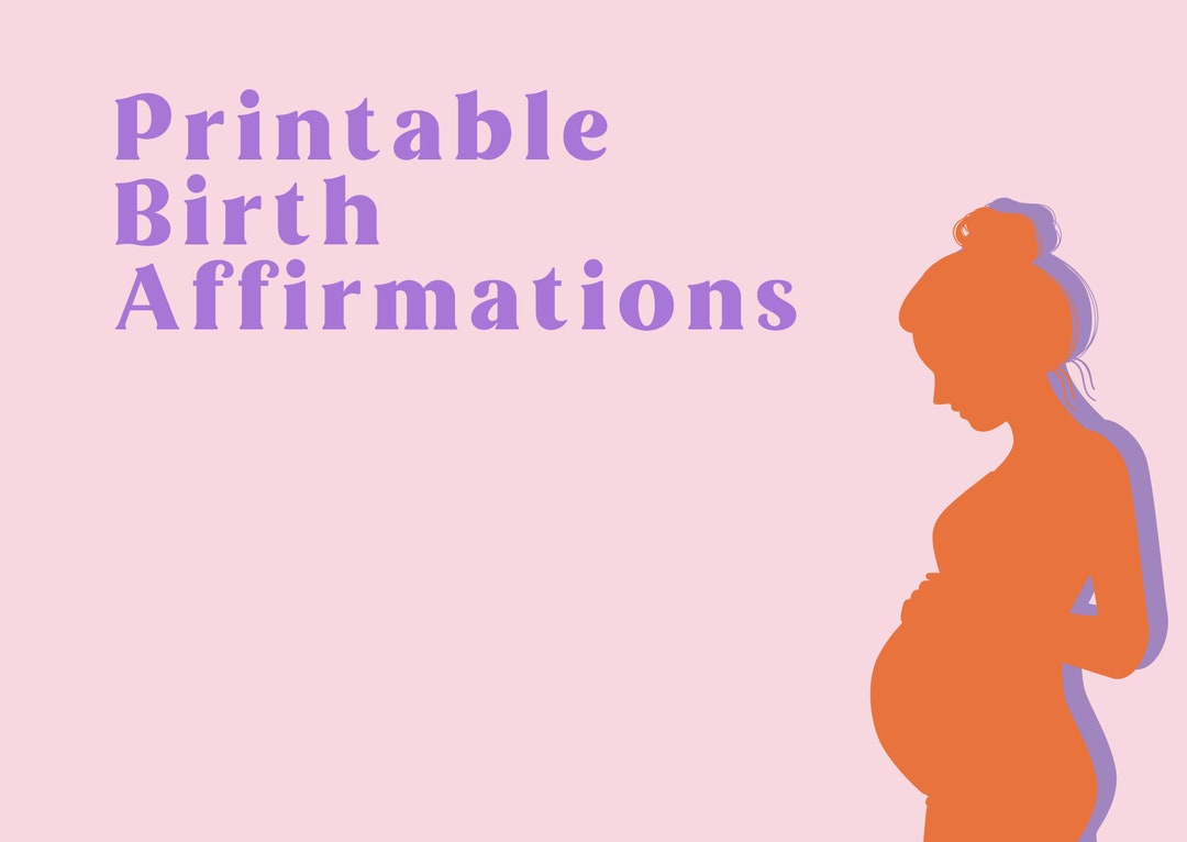 Printable Birth Affirmation Cards - Etsy