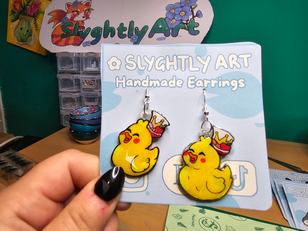 Hazbin Hotel Inspired Lucifer Duck Handmade Shrink Plastic Charm ...