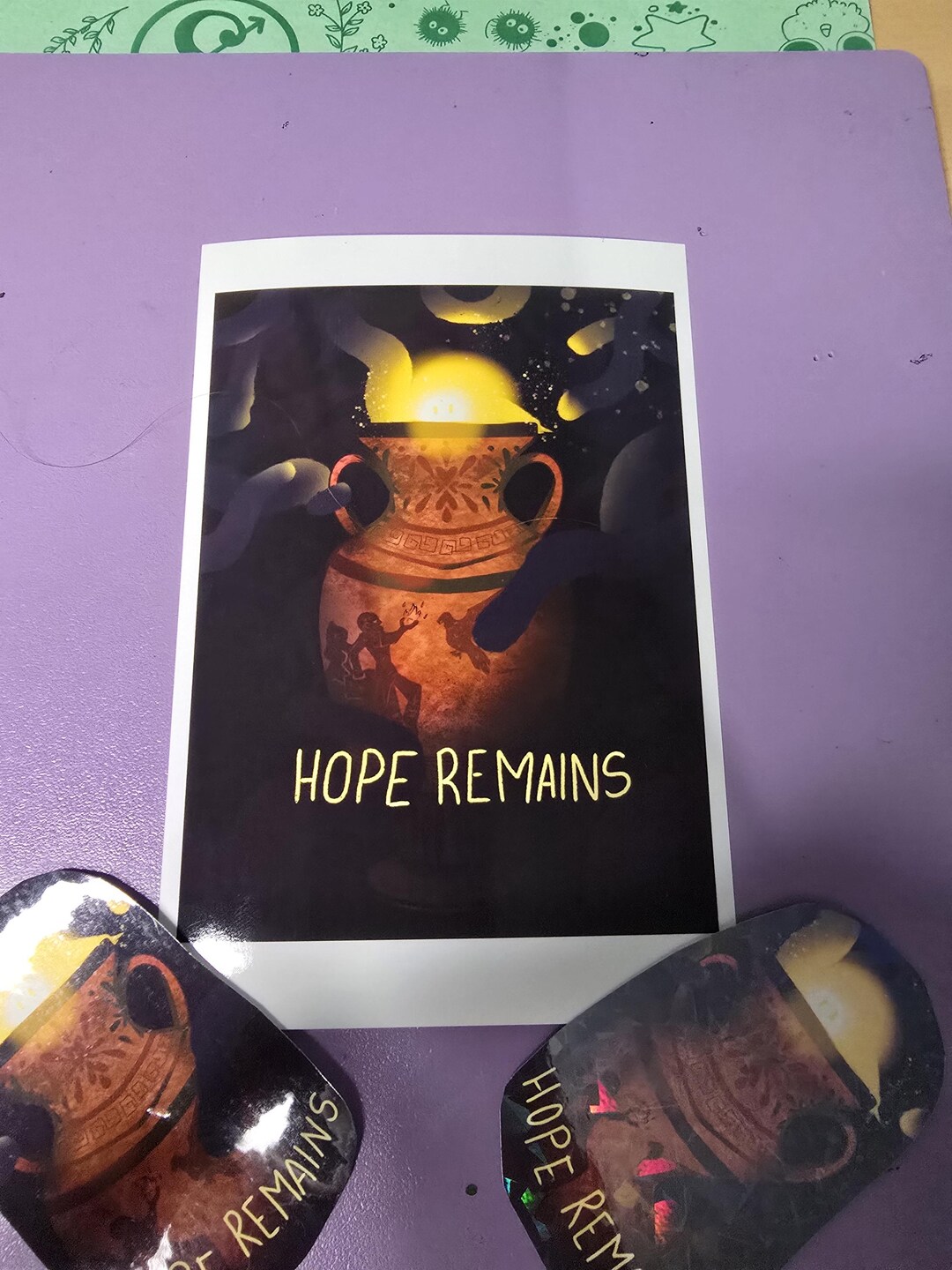 Hope Remains Greek Mythology Pandoras Jar Inspired Art Print Sticker - Etsy
