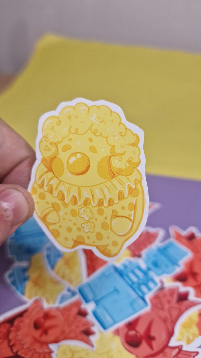 Clown Shapes Sticker - Etsy